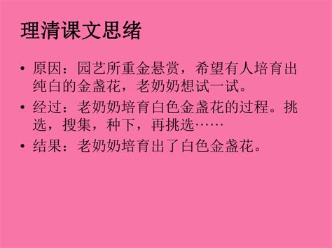 三年级下语文 6 绿手指2西师大版ppt课件