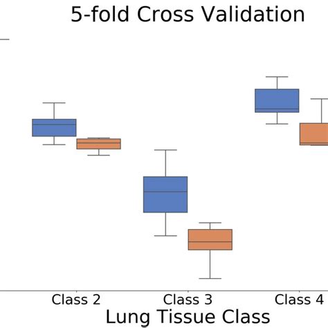 Box Plot Of Global Dice In Scores For 5 Fold Cross Validation On