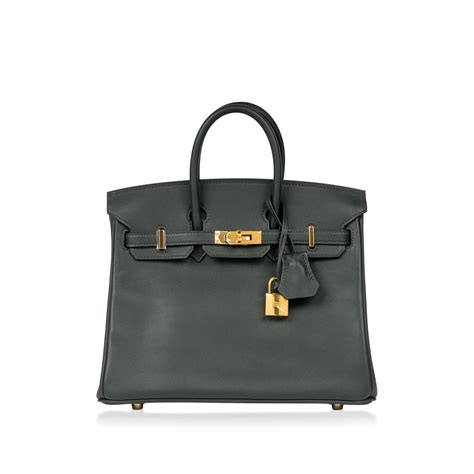 Hermès Birkin 25 Vert Fonce Swift New Full Set Bagista