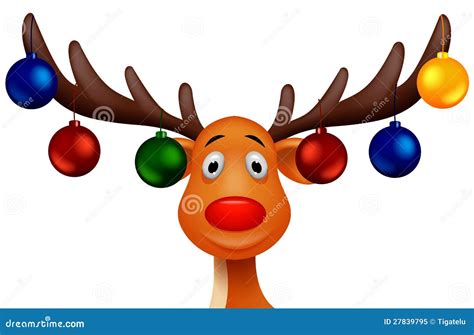 Deer Rudolf Stock Vector Illustration Of Celebration 27839795