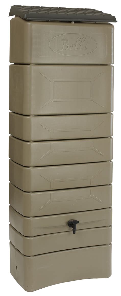 Récupérateur eau de pluie mural 300L taupe BELLI Mr Bricolage