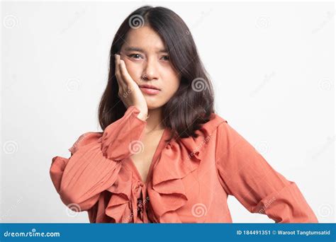 Young Asian Woman Got Toothache Stock Image Image Of Care Female