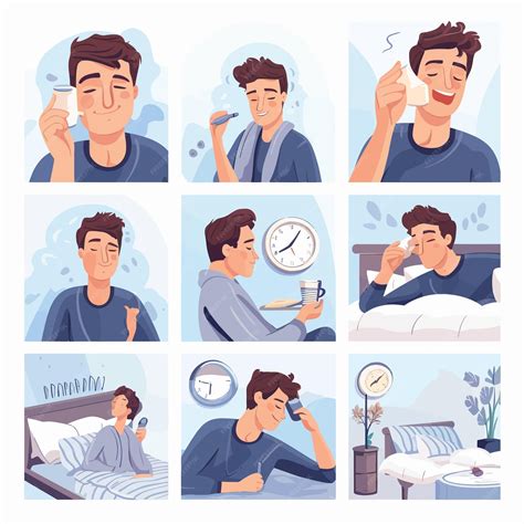 Youngmandailyroutinesetguysleepingatnight Premium Ai Generated