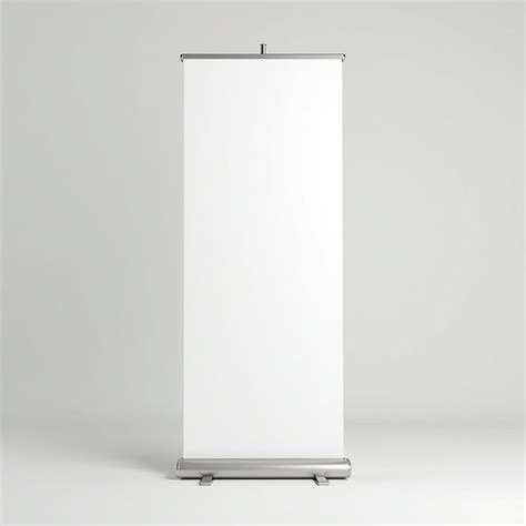 Blank Rollup Banner Mockup Template Premium Ai Generated Image