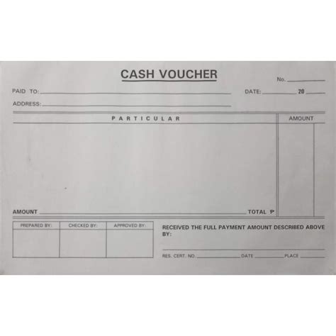 Cash Voucher Bond Paper Shopee Philippines