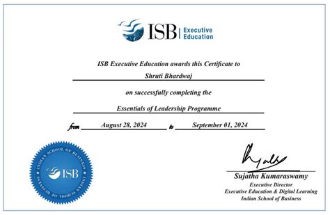 Leadership Learningjourney Isb Teachersday Gratitude Shruti
