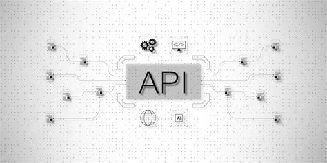 Api Connection Concept With Nodes And Icons On A Modern Background 3d Rendering Premium Ai