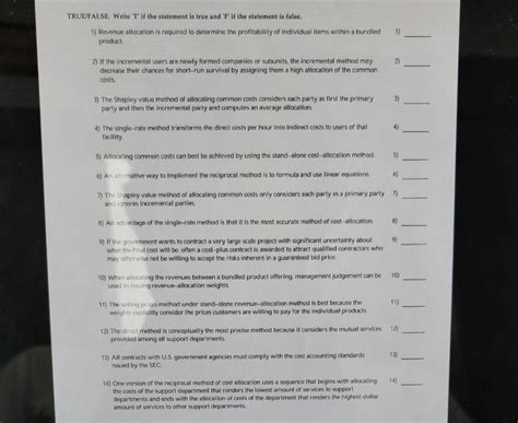 Solved The Cost Allocation Method That Allocates Each Chegg Com