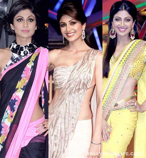 Shilpa Shetty Kundra S Super Sexy Saree Style Statements Bollywoodlife Com