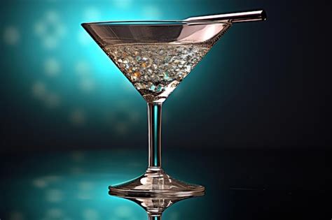 Premium Ai Image Cocktail Glass On A Black Background The Theme Of