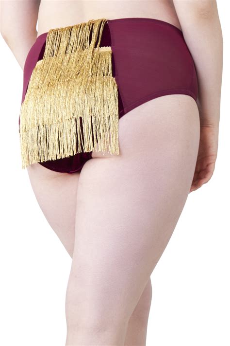 Peek And Beau Major Velvet High Waist Brief Curve Playful Promises Usa