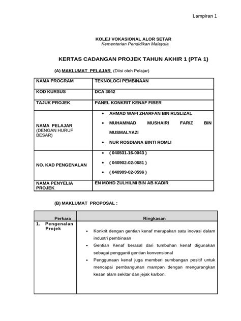 Proposal Pta Rosd Pdf