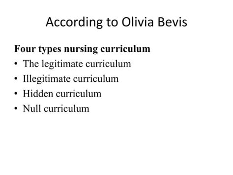 Nursing Education Curriculum And Models Curriculum Pptx
