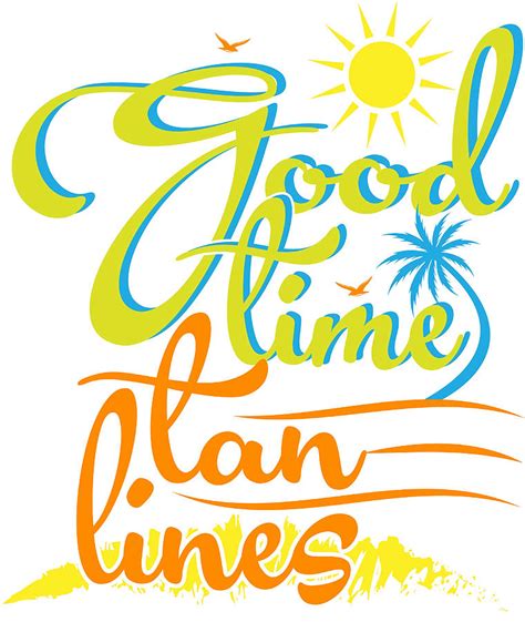 Good Time Tan Lines Poster Nostalgia Painting By Mia Oscar Pixels