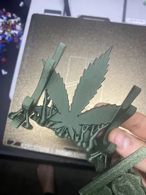 Weed Leaf Dabber Stand By Futuregraphicart Makerworld Download Free 3d Models