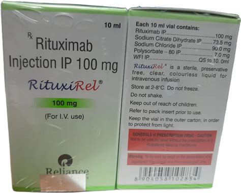 Rituxirel 100mg Rituximab Injection At ₹ 1900vial In New Delhi Id 2857985564673
