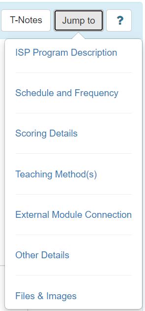 Create ISP Program Therap Global
