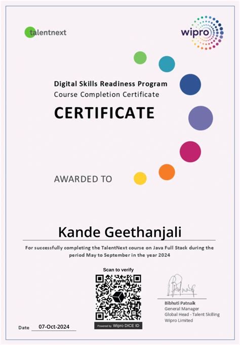 Geethanjali Kande On Linkedin Javafullstack Wiprotalentnext