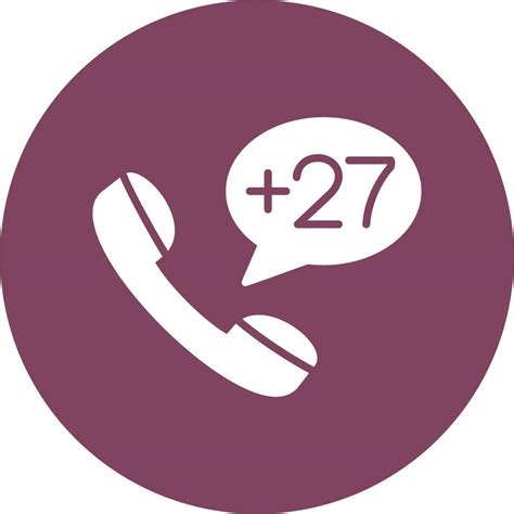 South Africa Dial Code Vector Icon 21136143 Vector Art At Vecteezy