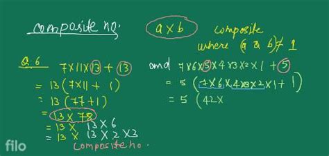6 Explain Why 71113 13 And 7654321 5 Are Composite Numbers 7 T