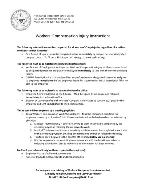 Fillable Online Contact Us Division Of Workers Compensation Dwc Fax Email Print Pdffiller