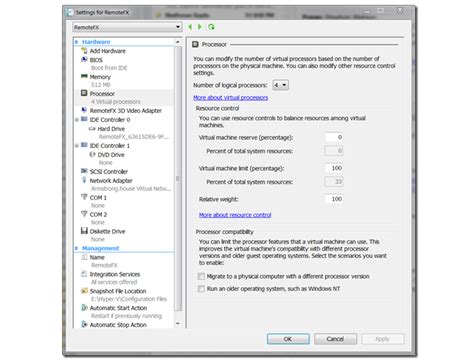 Resource Management Processor Cpu In The Microsoft Hyper V
