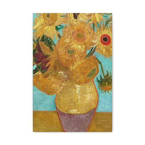 Jarrón De Girasoles De Vincent Van Gogh Reproducción De Etsy México