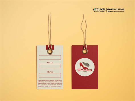 Get Custom Shoe Hang Tags Design And Printing In Nigeria Design And