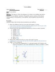 Exploring Vector Addition: Lab Assignment Guide | Course Hero