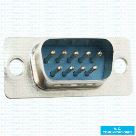 Conector Macho Db 9 Cable Soldar X 25