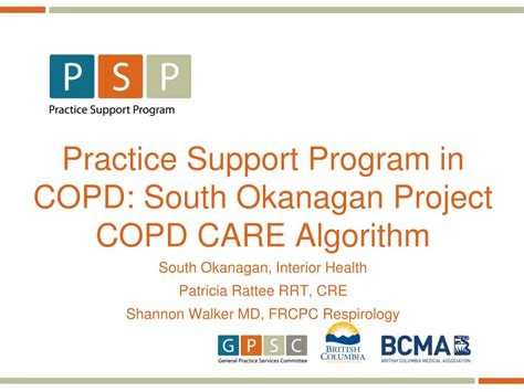 Ppt Practice Support Program In Copd South Okanagan Project Copd Care Algorithm Powerpoint