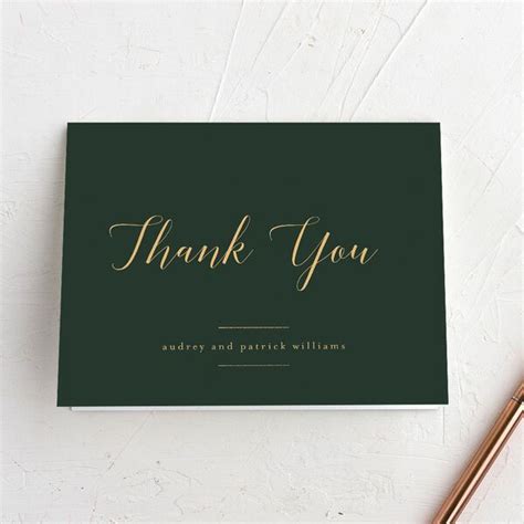 Marble And Gold Thank You Cards The Knot