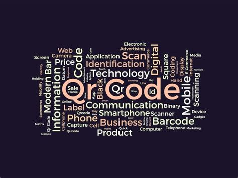 Premium Vector Qr Code Wordcloud Template Business Concept Vector Background