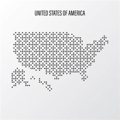 Premium Vector United States Of America Map