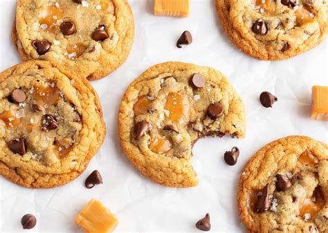 Salted Caramel Chocolate Chip Cookies I Heart Naptime