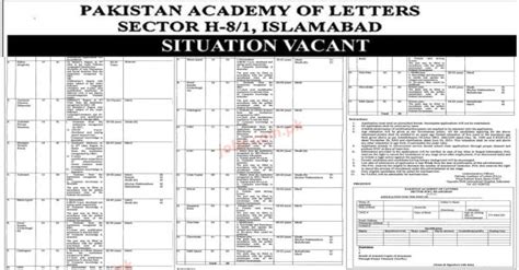 Pakistan Academy Of Letters Islamabad Jobs 2022 For Assistant Directors