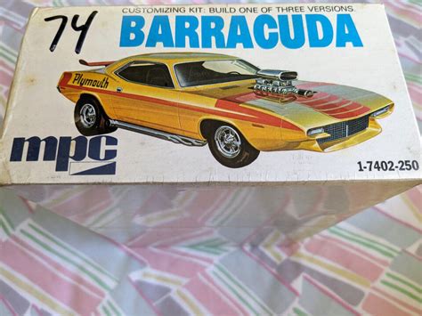 Rare Factory Sealed Original Vintage Mpc 1974 Barracuda Kit Super Cl Ebay