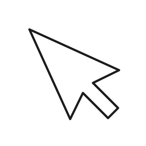 Premium Vector Cursor Icon Simple Pointer Vector Click Symbol User Interface Element Vector