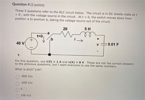 Solved Question 4 2 Points These 5 Questions Refer To The