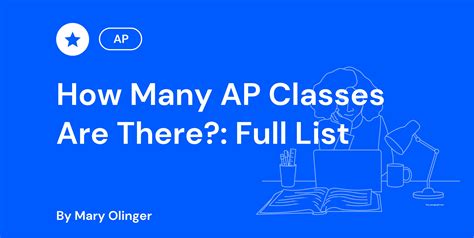 How Many Ap Classes Are There Full List