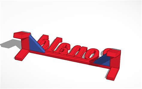 3d Design Ronald G Computer Name Plate Tinkercad