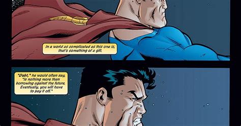 Superman Removes The Staff Of High Father And Darkseid Out Of The