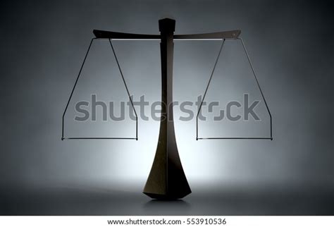 3d Render Modern Simplistic Justice Scale Stock Illustration 553910536