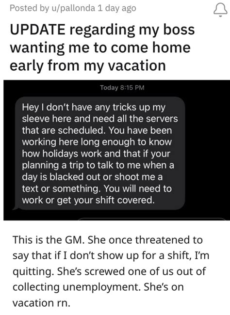 I Dont Work Mondays — Server Fired For No Showing At Mandatory