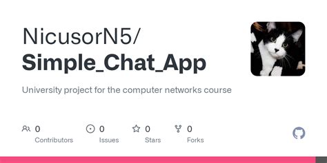 Github Nicusorn5simplechatapp University Project For The Computer Networks Course