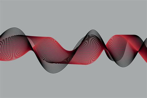 Red And Black Wave Abstract Background Suitable For Landing Page And Computer Desktop