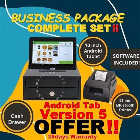 Mesin Cashier Pos System Cash Register Cashier Machine Android Tablet Shopee Singapore