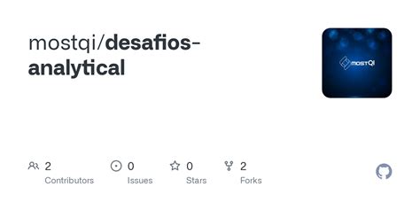 GitHub Mostqi Desafios Analytical