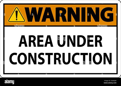 Road Work Sign Under Stock Vector Images Alamy