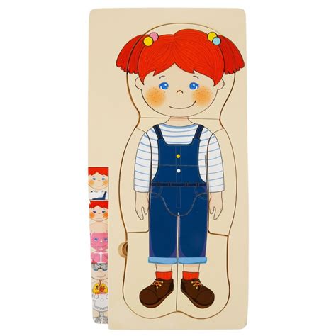 Дървен пъзел Woody Човешкото тяло 4 X 7 части Toyzz Shop